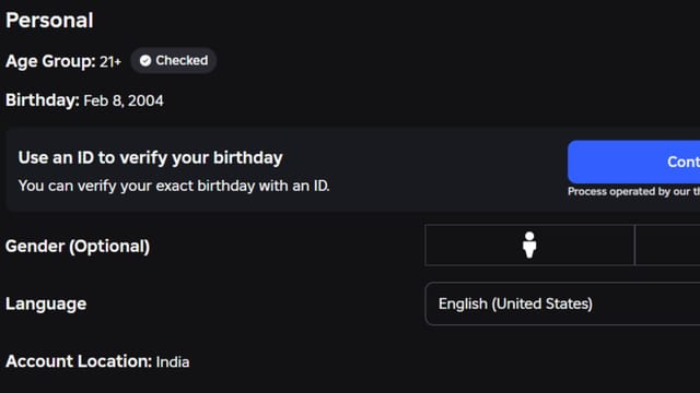 How to verify age on Roblox