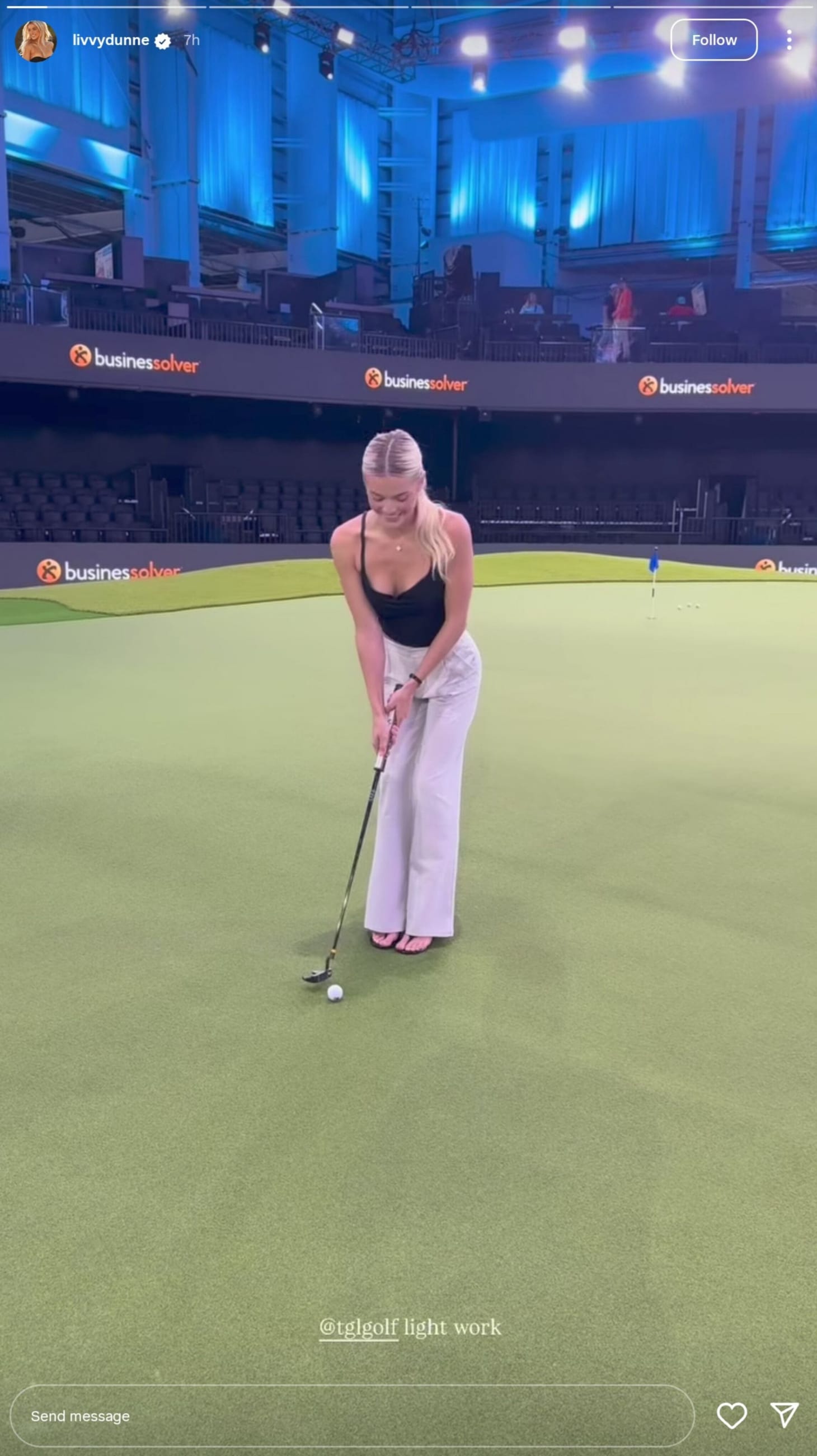 Paul Skenes and girlfriend Olivia Dunne turn heads at TGL SoFi Cup in chic golf outfit, share ...