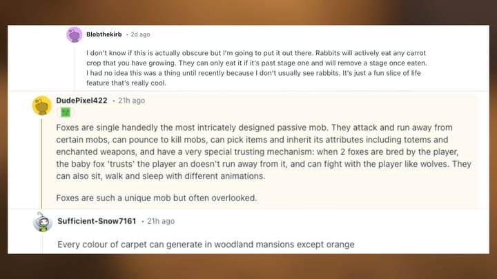 Minecraft players share surprisingly obscure facts you probably never knew