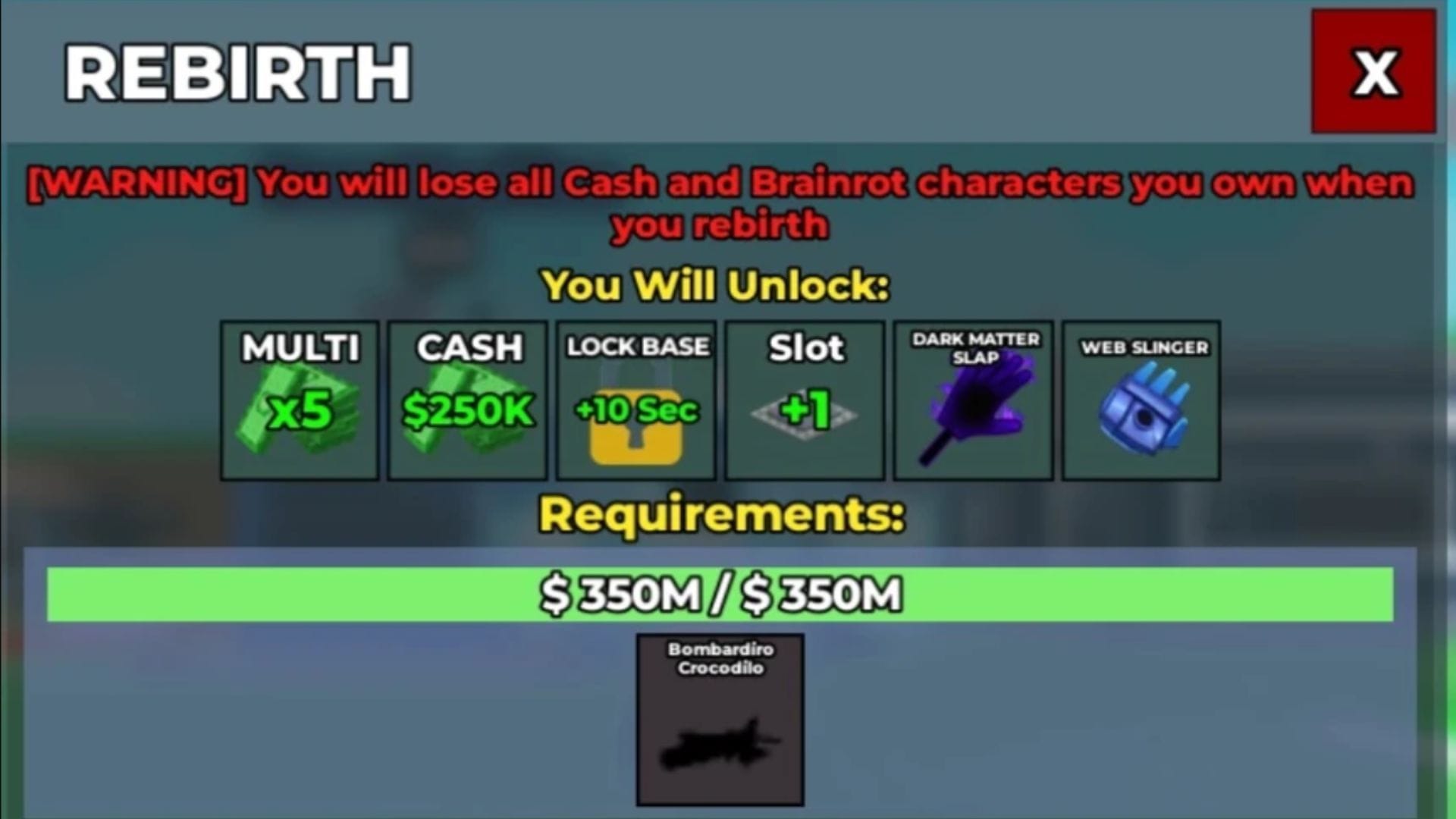 Steal a Brainrot Rebirth 6 guide