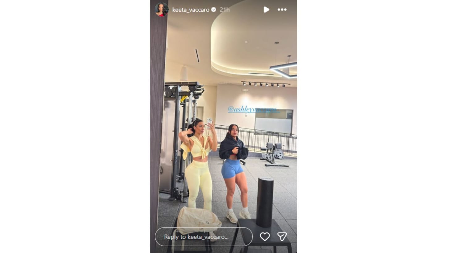 Tyreek Hill’s ex-wife Keeta Vaccaro flexes in butter-yellow gym outfit ...