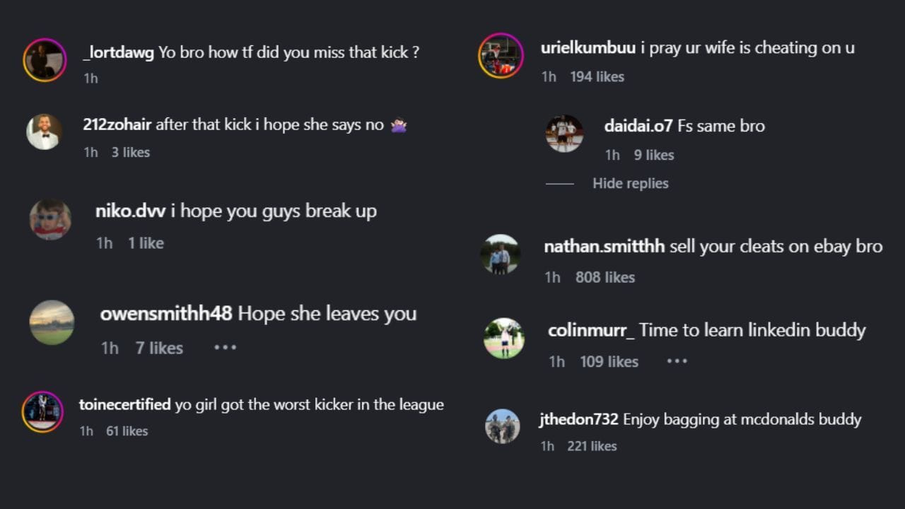 "Hope you get divorced," "Hope she leaves you": Ravens fans harass ...