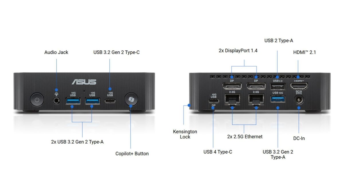 ASUS ExpertCenter PN55 mini PC unveiled at CES 2026