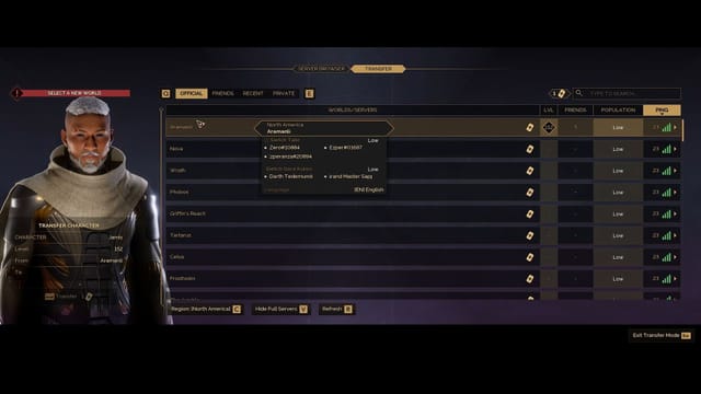 Dune Awakening: How to transfer your character between servers