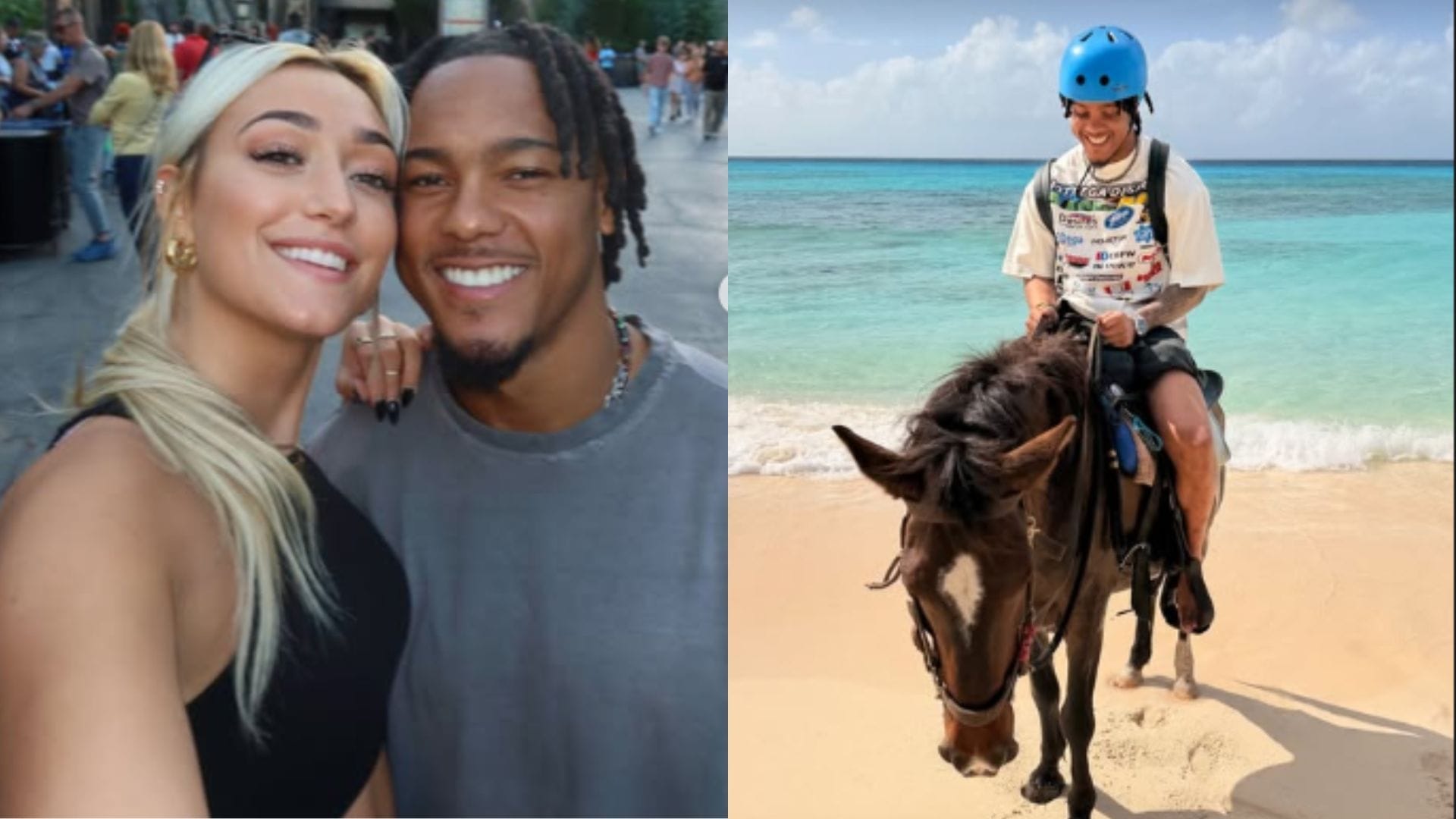 In Pics: Wan'Dale Robinson and gf Alyna Wampler ride camels and Jet ...