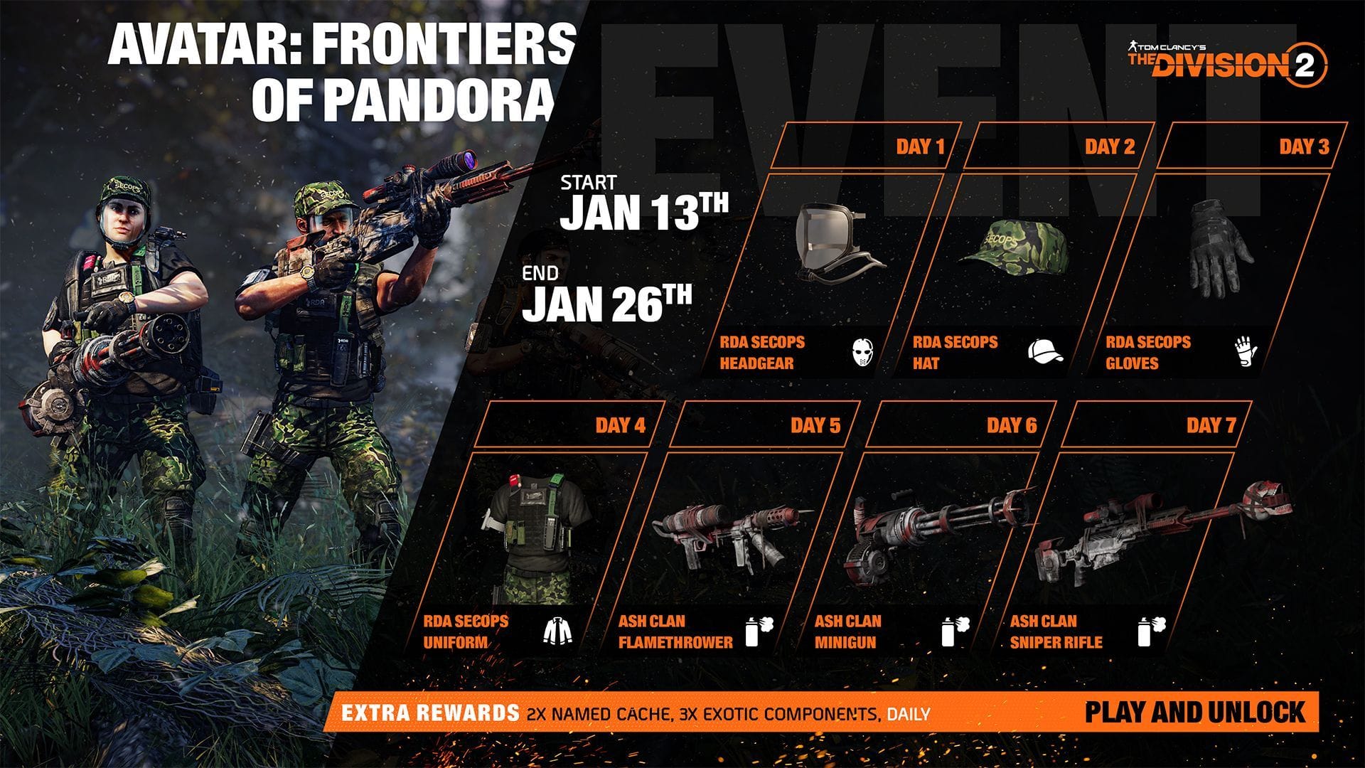 The Division 2 x Avatar Frontiers of Pandora crossover event: All ...