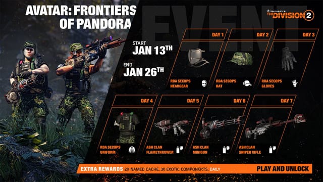 The Division 2 x Avatar Frontiers of Pandora crossover event: All ...