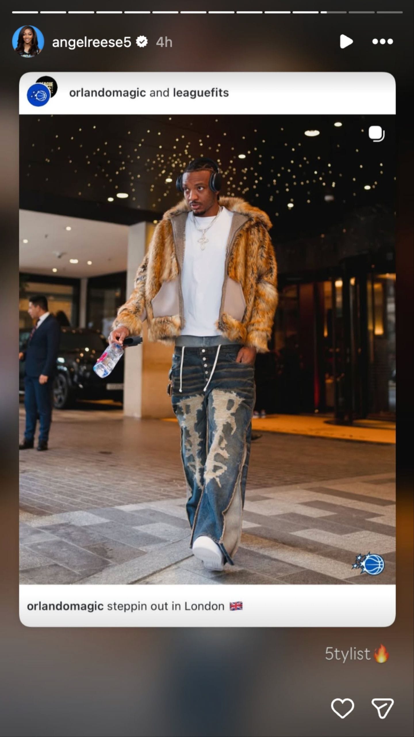 Angel Reese Puts London on Notice by Styling Up Her 'Man' Wendell ...