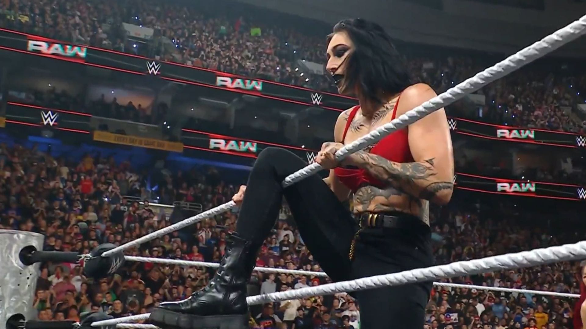 Rhea Ripley sends a message to the WWE roster after her title win on RAW