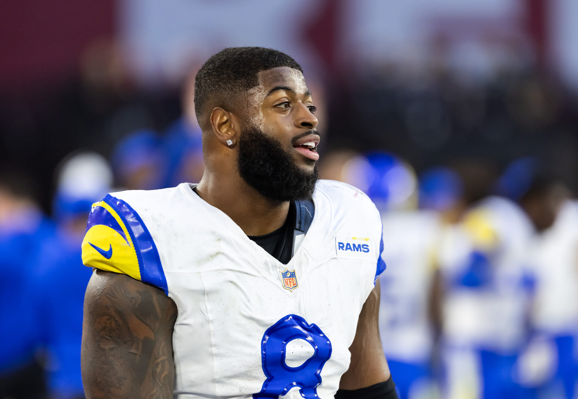 "He'll just stand back there all day and dot us up”: Jared Verse makes ...