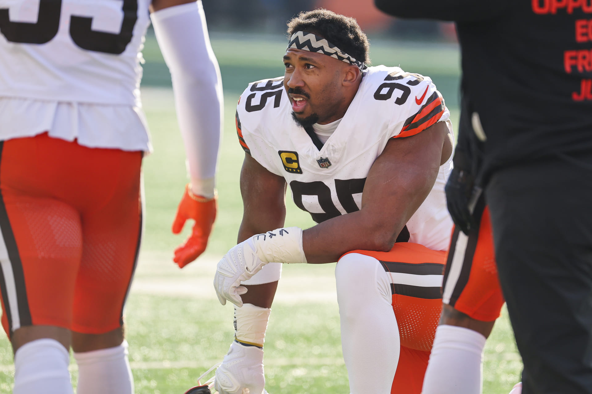 Hours after Myles Garrett's cryptic message, NFL insider claims Browns ...