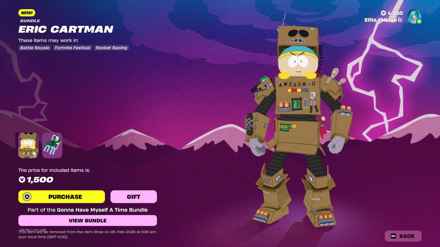 All Fortnite South Park skins