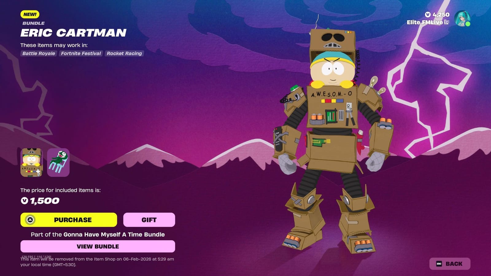 All Fortnite South Park skins