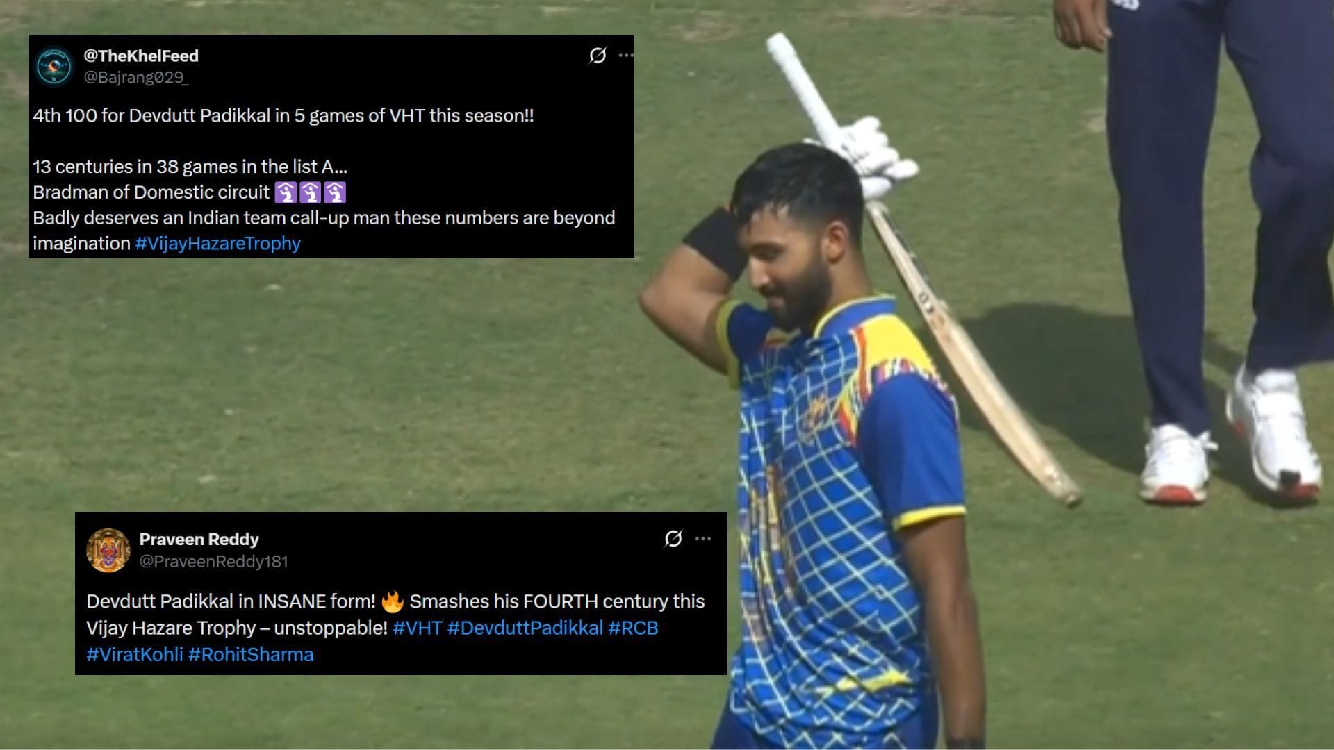 "DEVDUTT PADIKKAL IS RULING INDIAN DOMESTIC CRICKET" - Fans in awe of ...