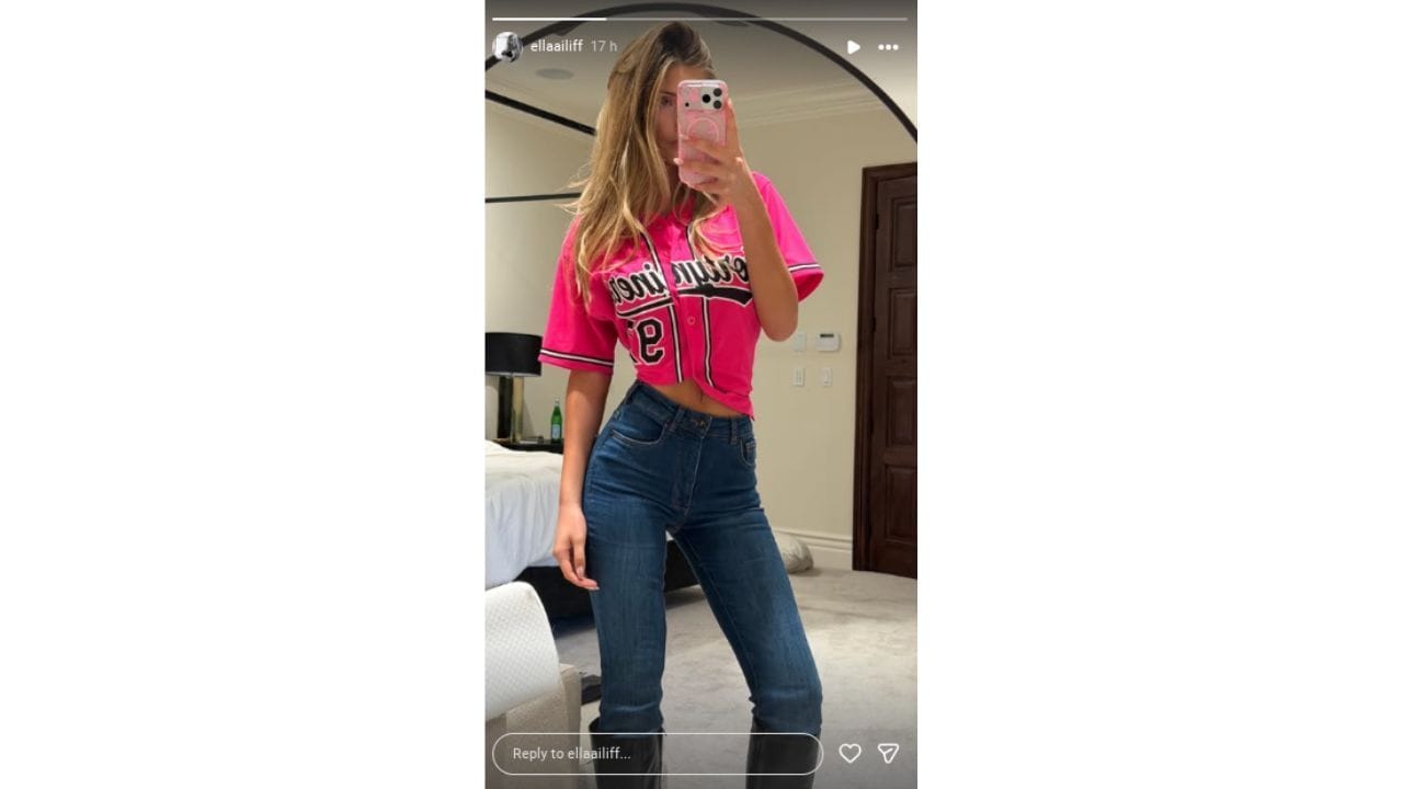 (Pics) Nick Bosa's GF Ella Ailiff poses in Louis Vuitton strapless top ...