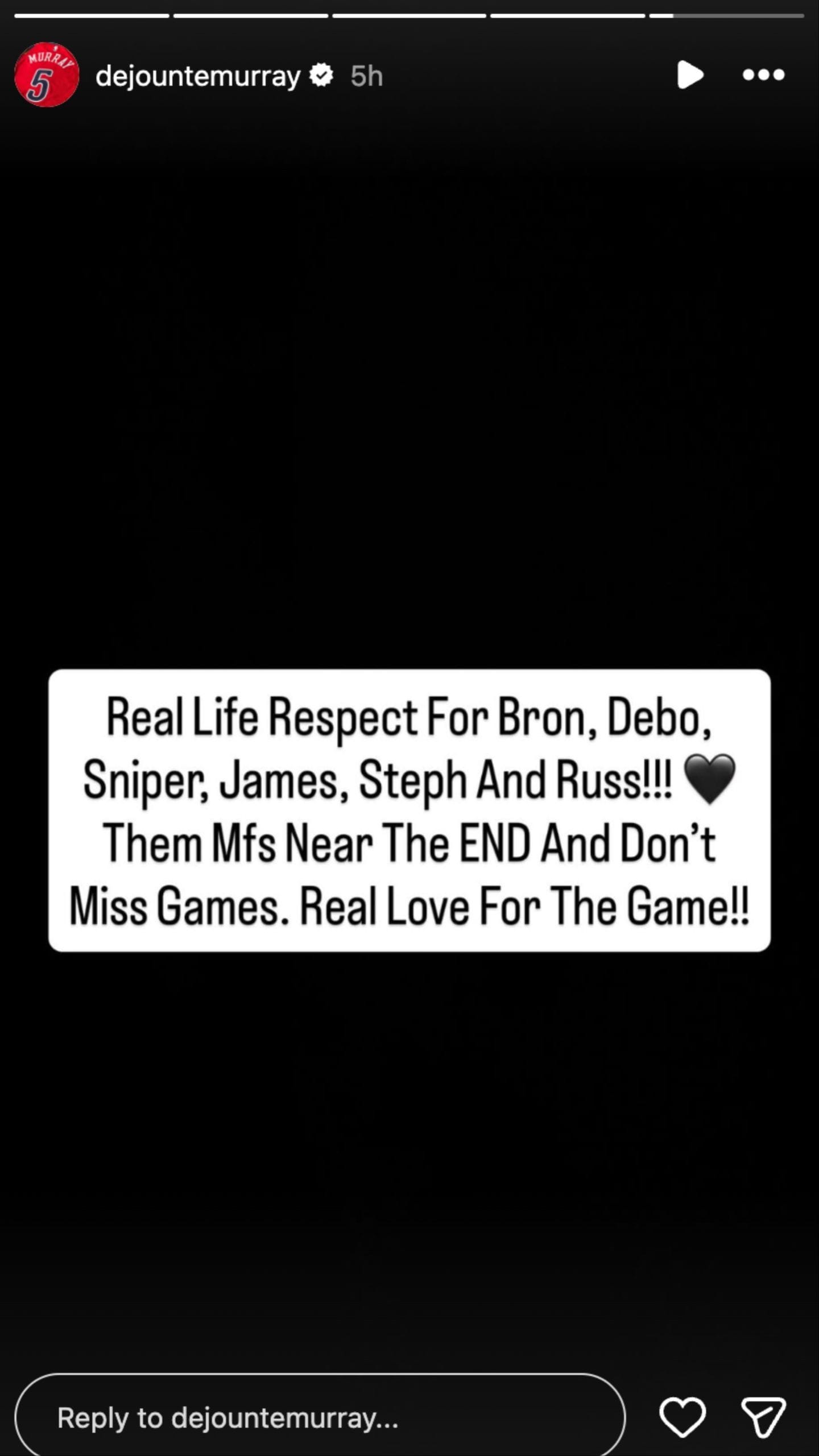 "Then MFs Near The End" - Dejounte Murray Shouts out LeBron James ...