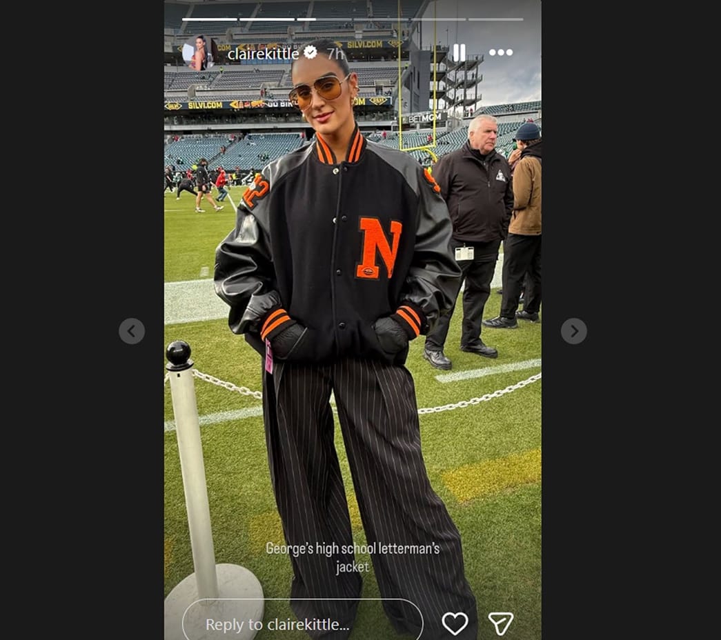 George Kittle's wife Claire shows off special souvenir for playoffs ...