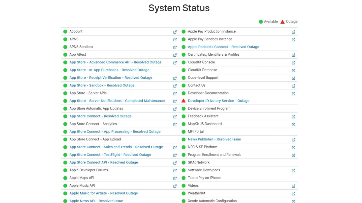 Apple reports multiple service outages, including iTunes and Apple TV ...