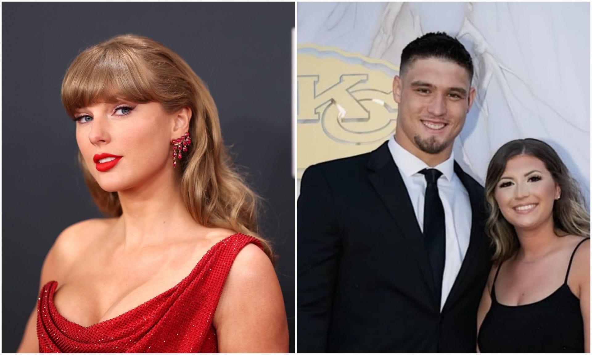 Taylor Swift makes rare appearance in burgundy outfit in Chiefs LB Leo ...