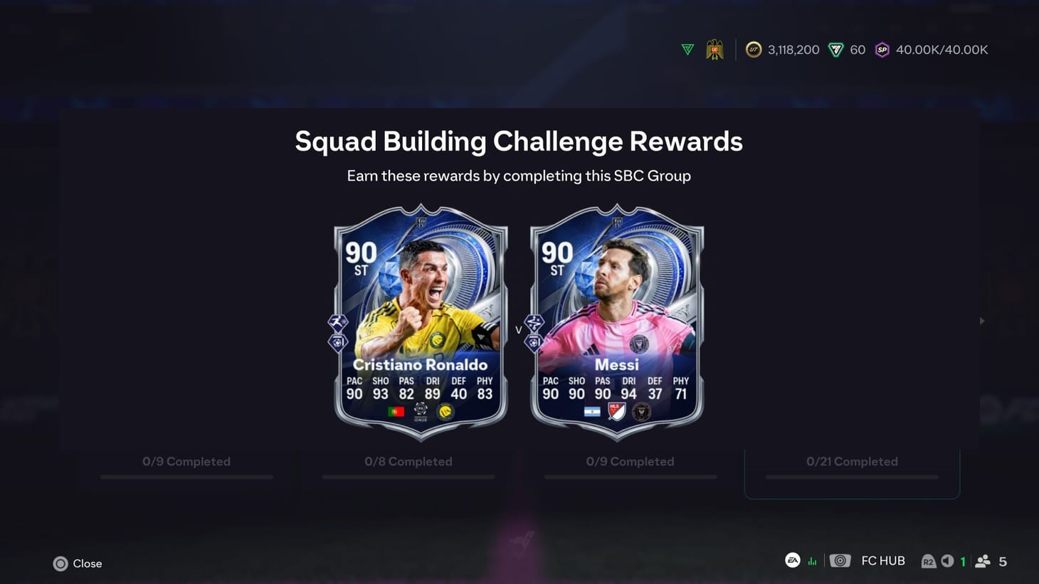 EA FC 26 Cristiano Ronaldo vs Lionel Messi TOTY HM player pick SBC: All ...