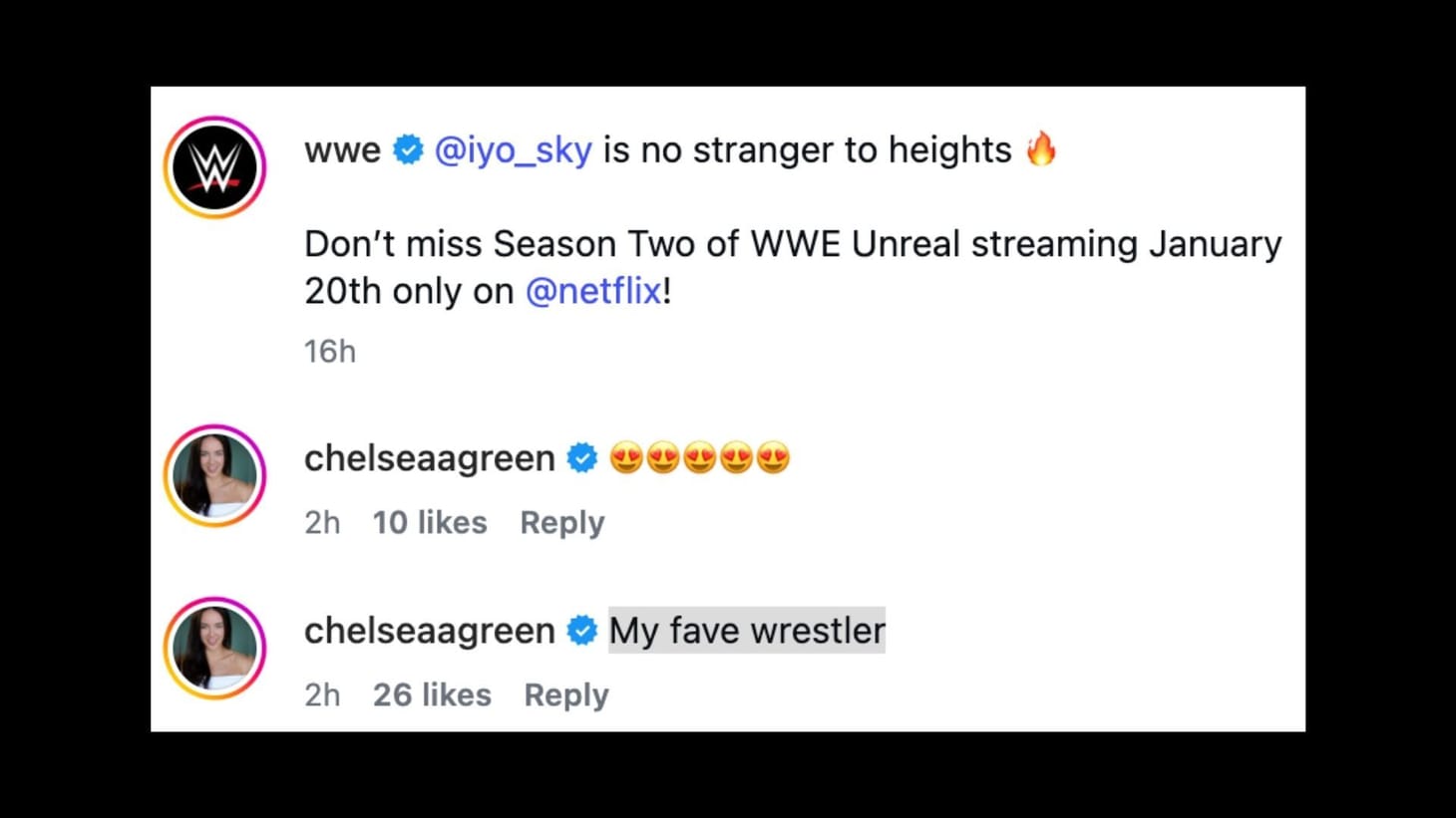 Chelsea Green breaks character to praise major WWE champion