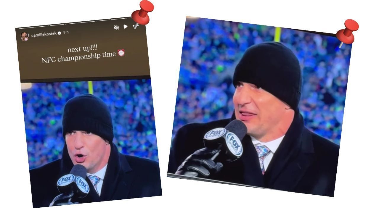 Rob Gronkowski’s GF Camille Kostek throws it back to 2018 AFCCG win vs ...