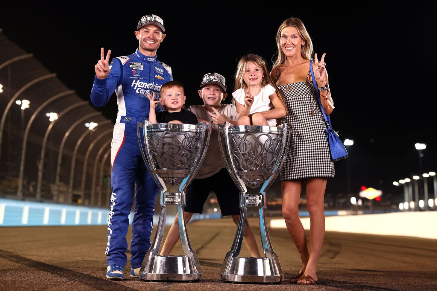 Kyle Larson's daughter Audrey gets love from Kelley Earnhardt as ...