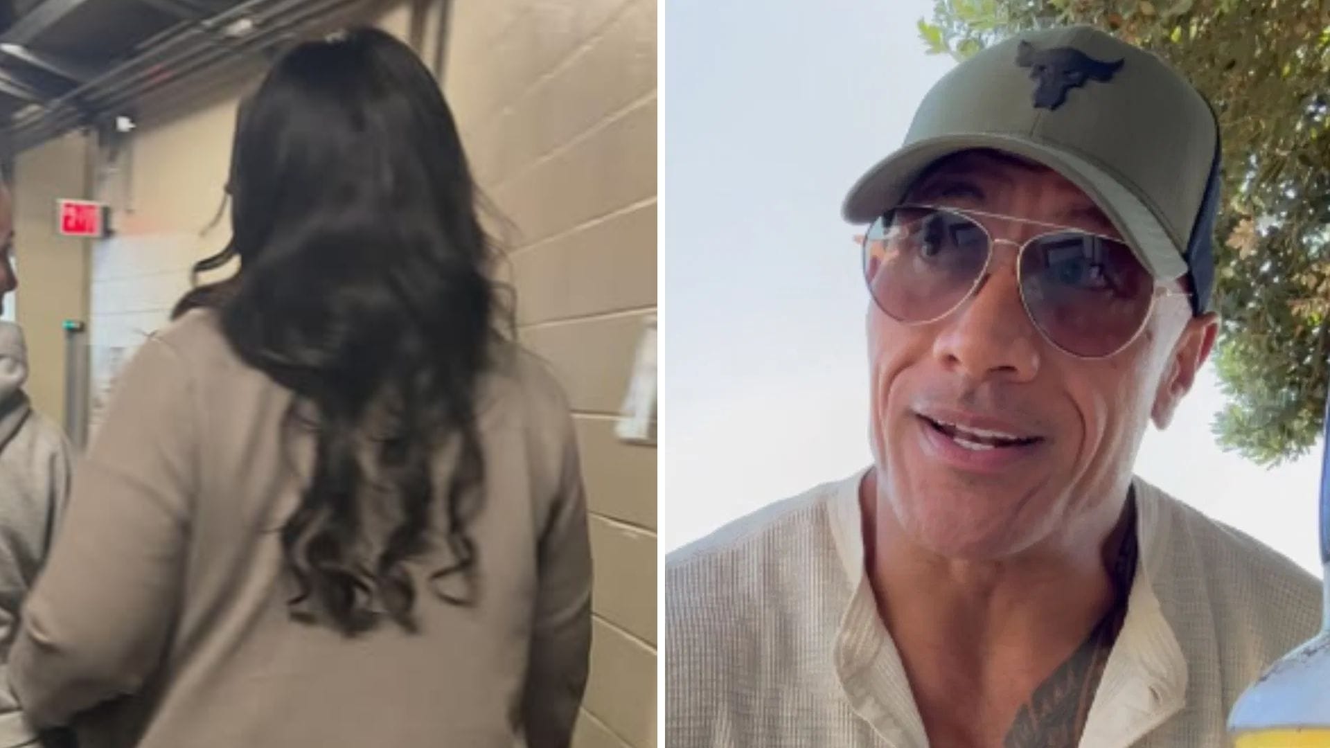 The Rock kisses female WWE star in rare personal update