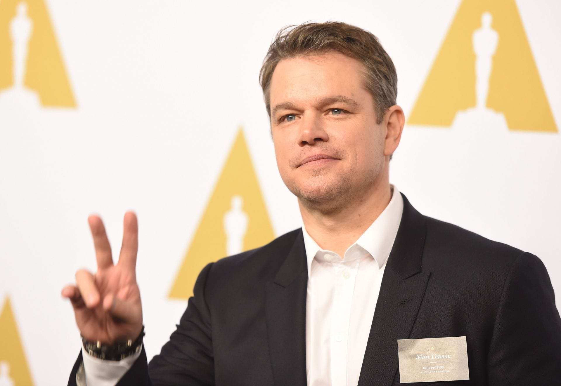 "We’re really concerned with what’s going on" - Matt Damon wears a ‘Be ...