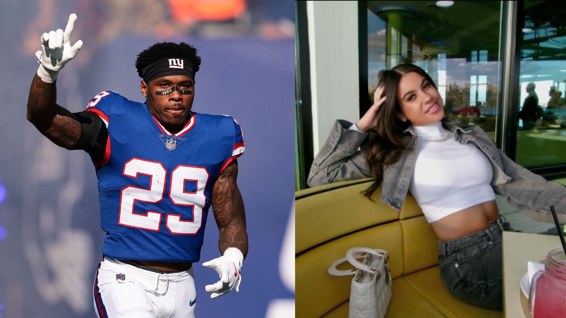 Tyrone Tracy Jr's gf Zoe drops 3-word message for Giants RB from ...