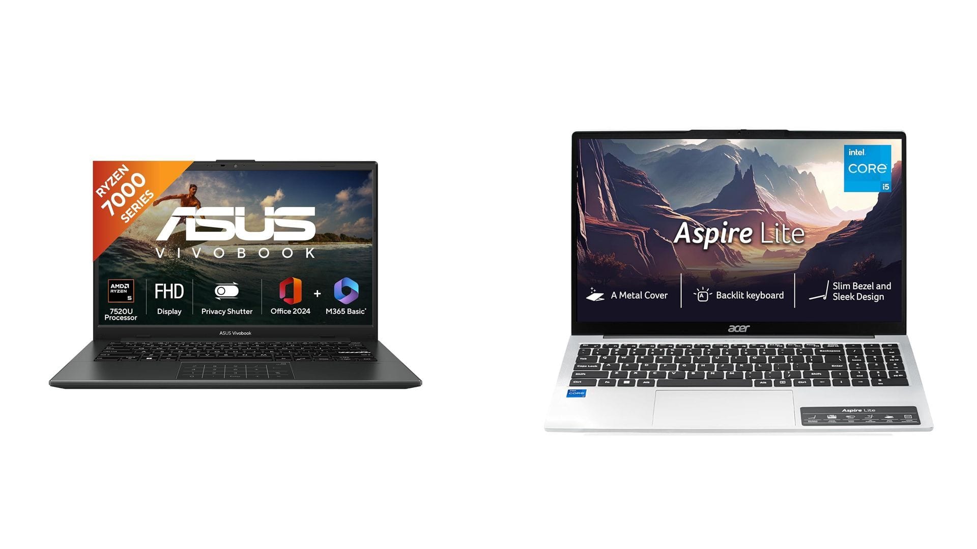 Asus Vivobook GO 14 vs. Acer Aspire Lite: Which is the better laptop?