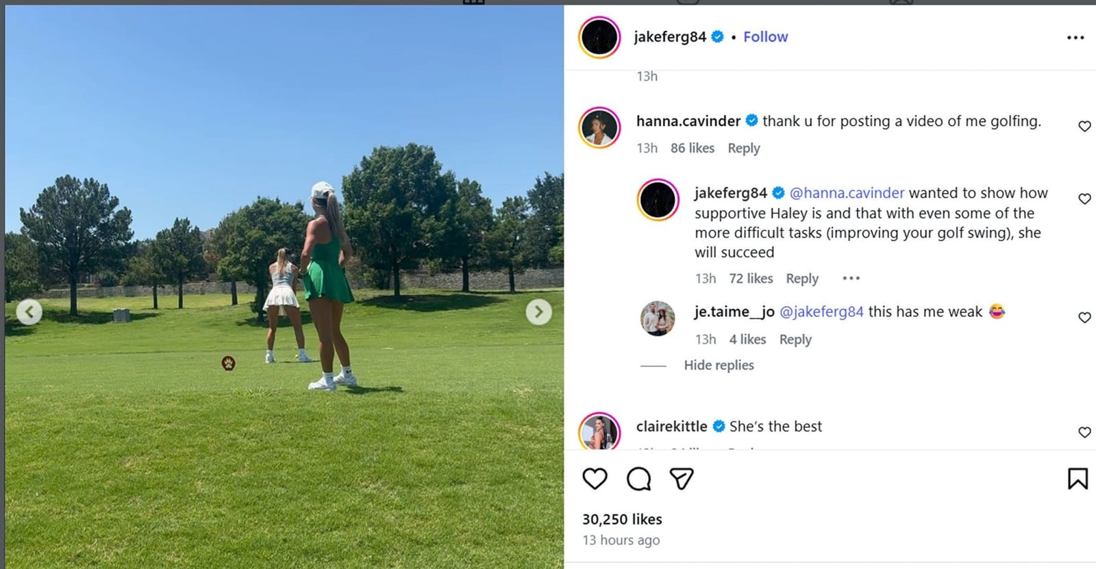 Jake Ferguson’s fiancée Haley Cavinder drops heartfelt selfie with ...