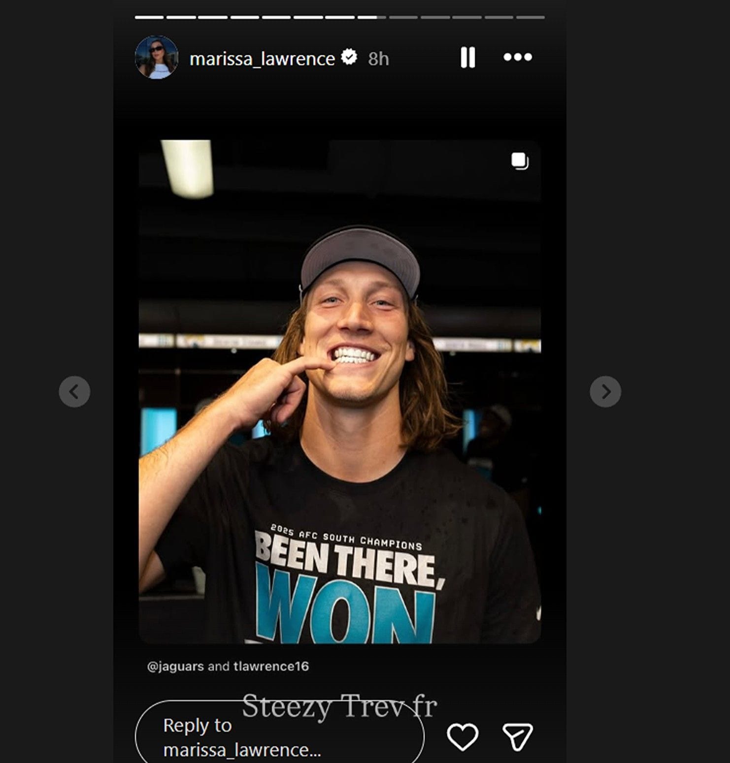 Trevor Lawrence's diamond grill draws wife Marissa's honest review of ...