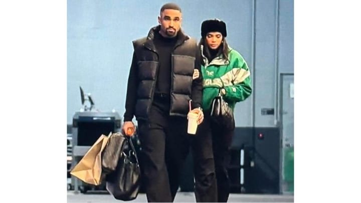 [PIC] HBO cameras catch Jalen Hurts with wife Bryonna Burrows after ...