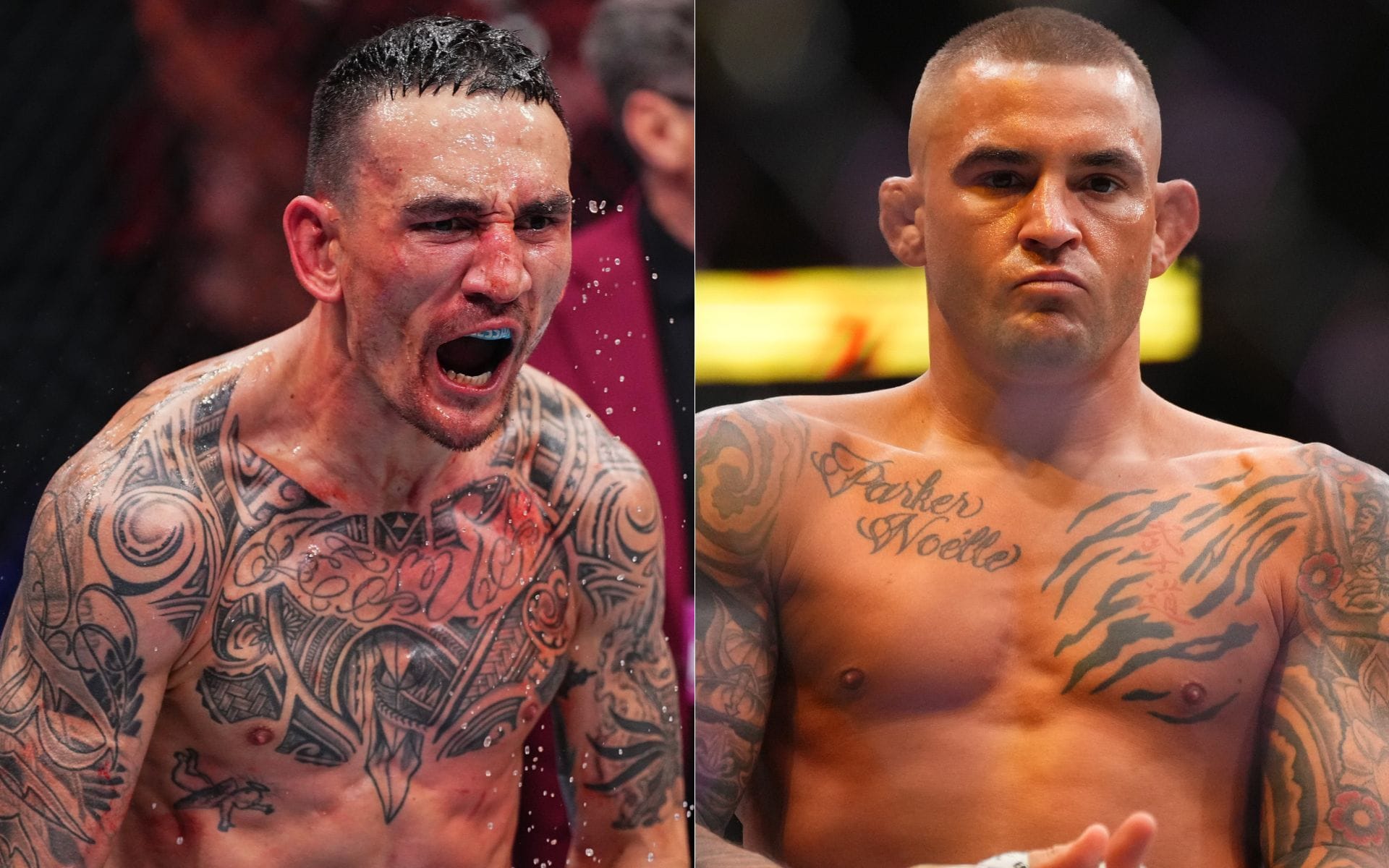 "I'm thinking of Justin Gaethje lying face down" - Dustin Poirier ...
