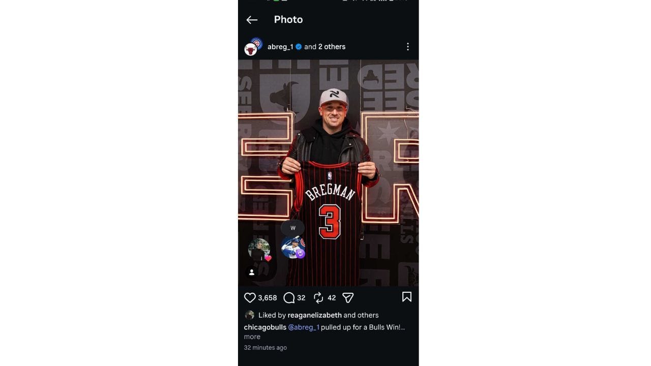 Fresh off Cubs deal, Alex Bregman drops 1-word reaction while repping ...