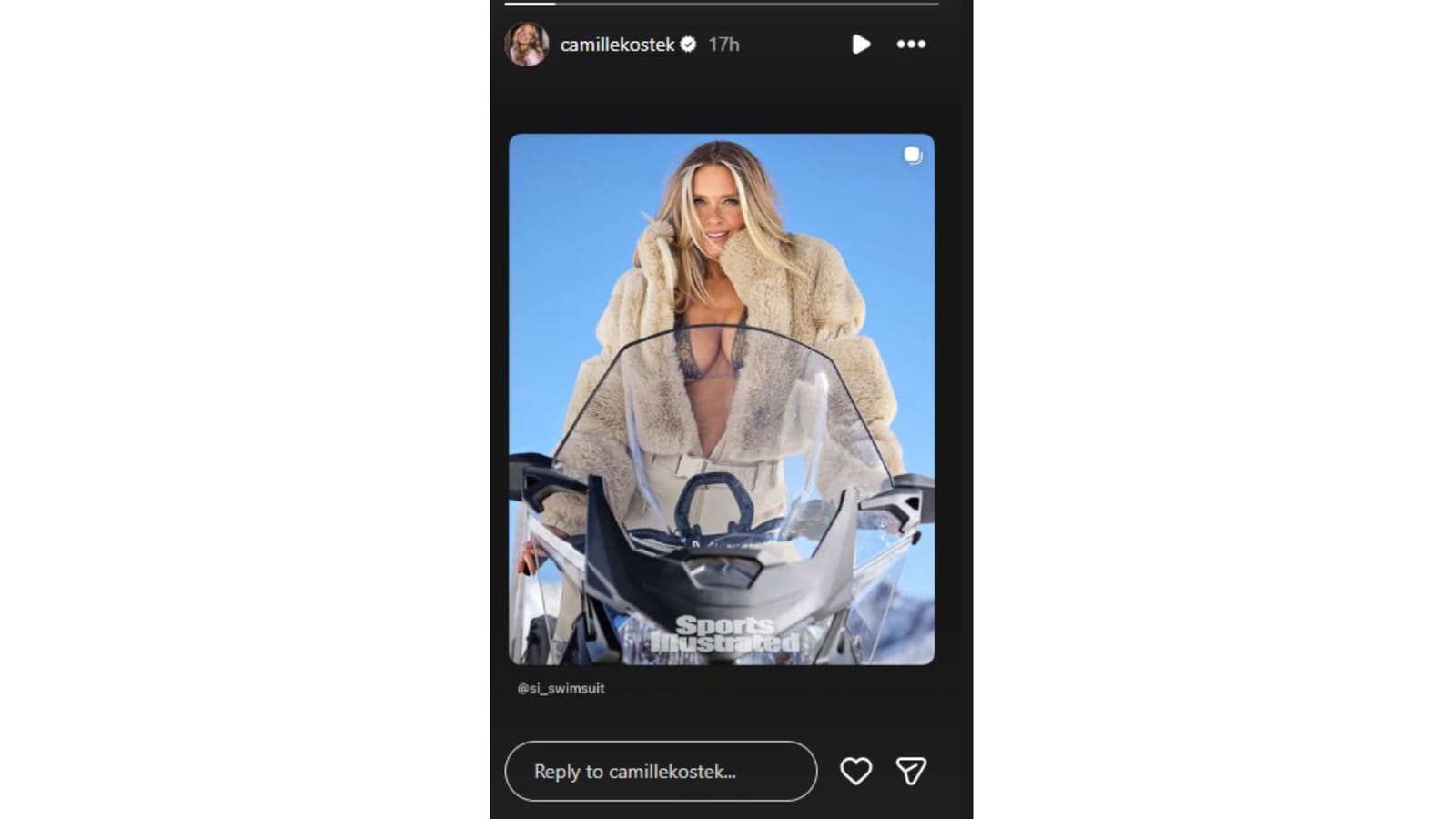 Rob Gronkowski's gf Camille Kostek shares SI Swimsuit cover after her ...