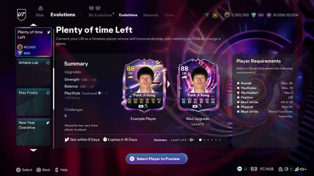 EA FC 26 Plenty of Time Left Evolution: Best players to use, all ...