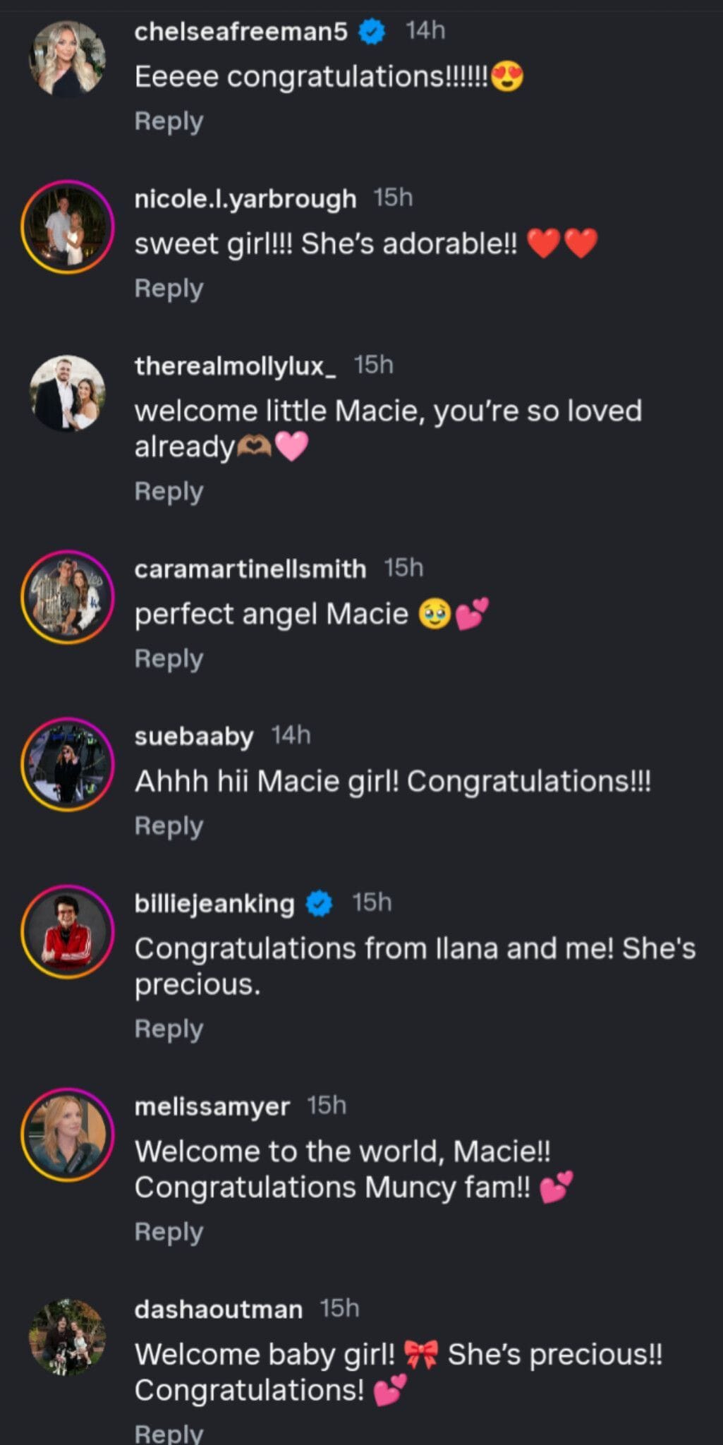 MLB wives react as Max Muncy and spouse Kellie welcome baby girl Macie ...
