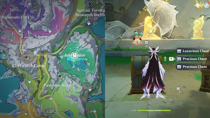 Genshin Impact: Precious and Remarkable chest locations in Wavechaser Plain