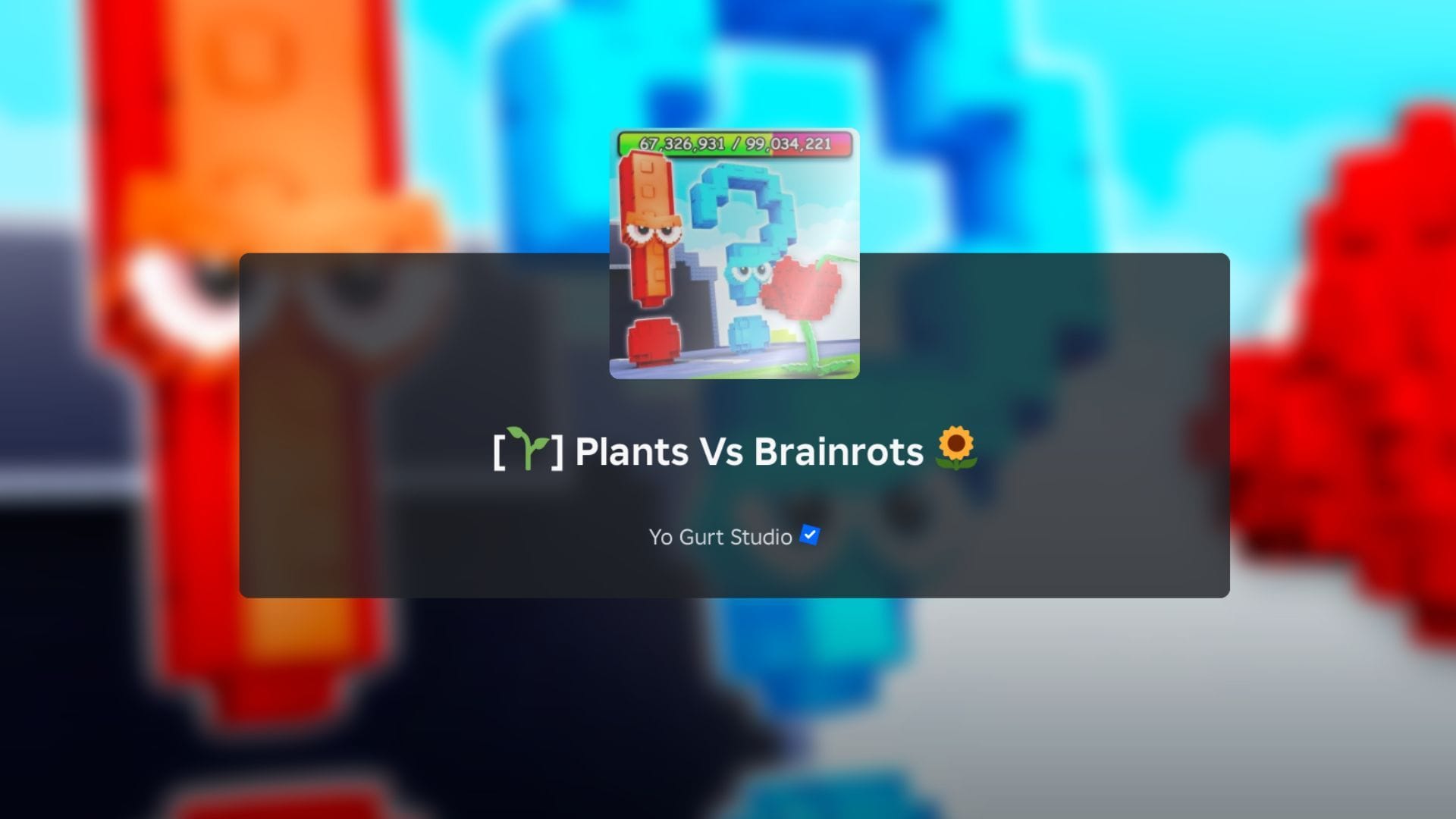 Plants Vs Brainrots Sprout Studies update patch notes