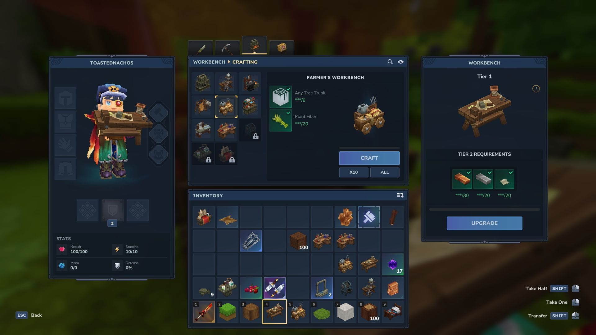 How to make and use Farmer's Workbench in Hytale