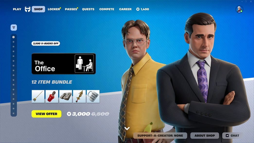 How to get The Office skins in Fortnite: Dwight Schrute and Michael Scott