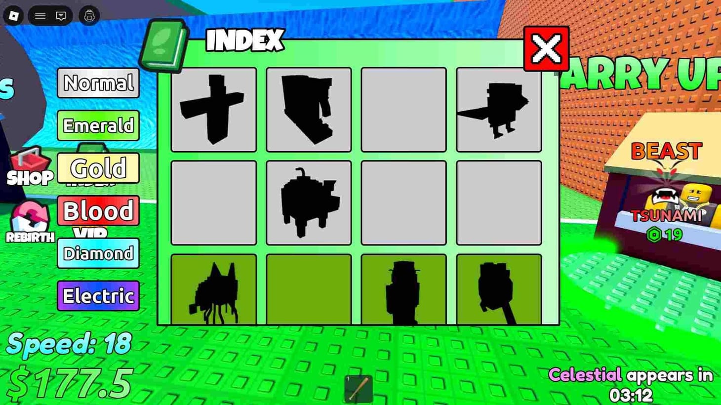 All Escape Tsunami For Brainrot Mutation Multipliers