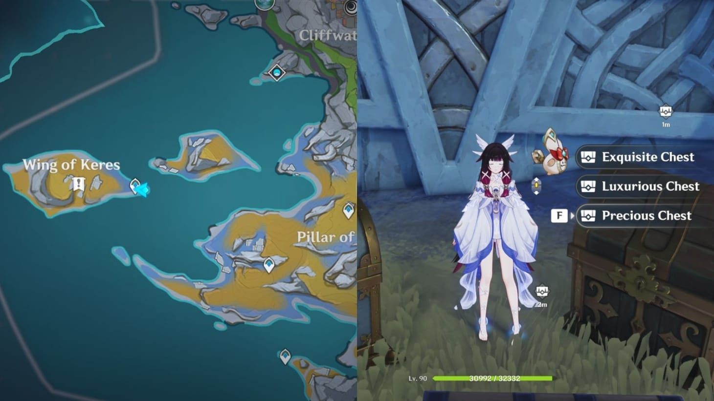 Genshin Impact: Precious and Remarkable chest locations in Wavechaser Plain