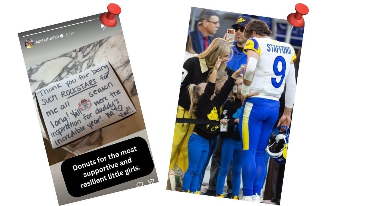 WATCH: Matthew Stafford's wife Kelly secretly captures Rams QB's ...