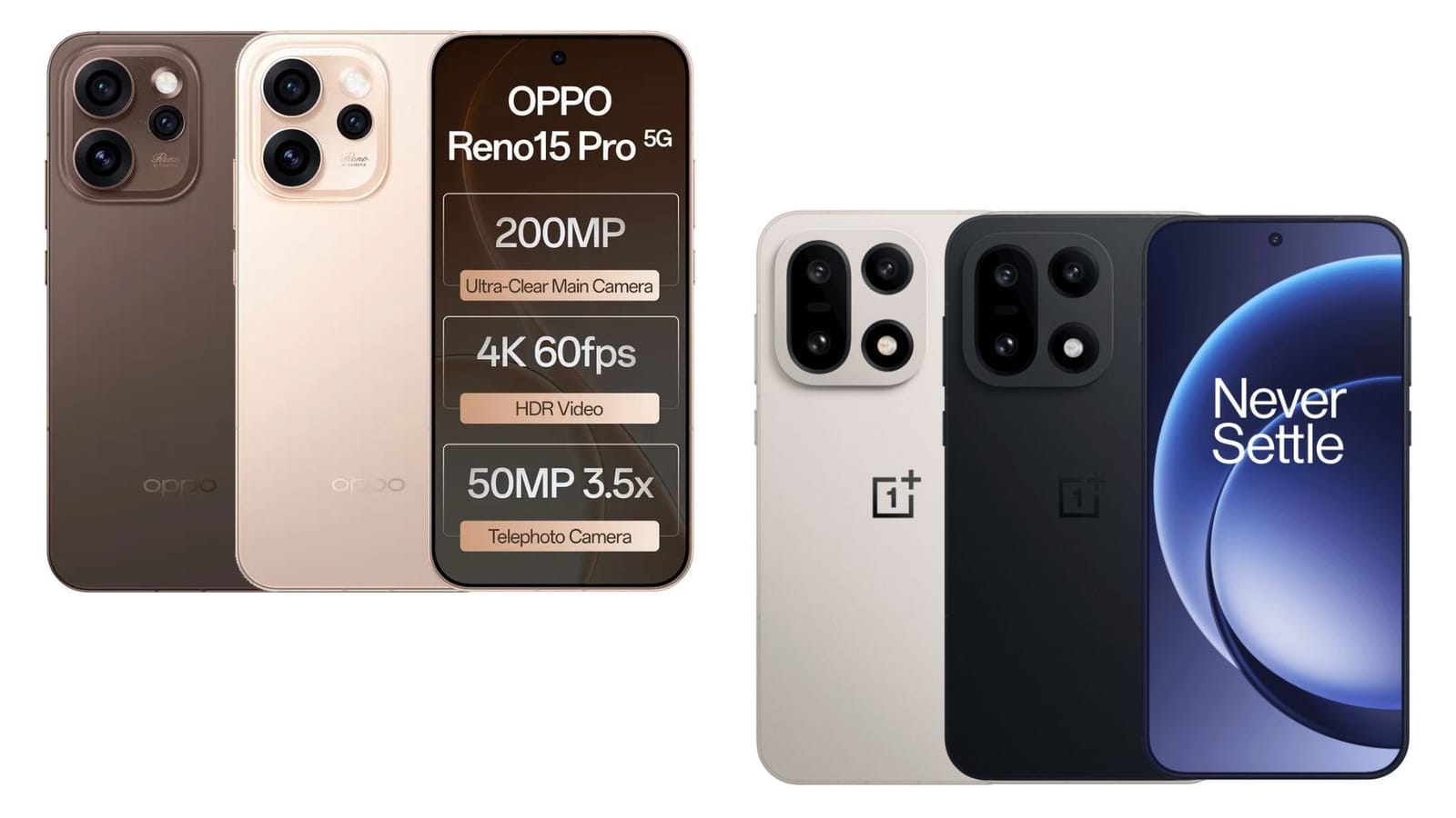 OPPO Reno15 Pro vs OnePlus 15: Which is the better smartphone?