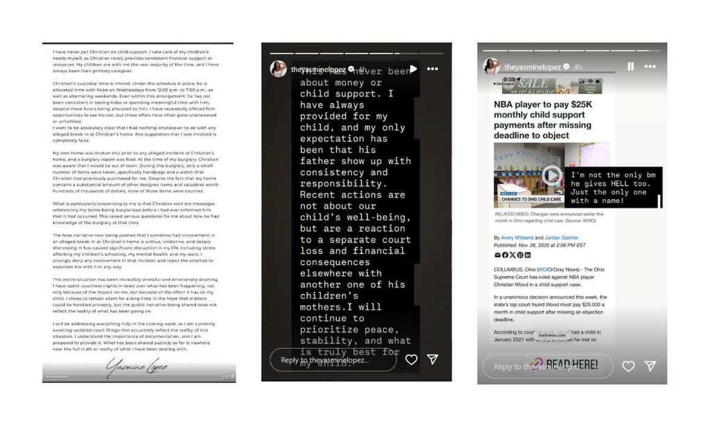 "I’m Not the Only BM He Gives Hell”: Yasmine Lopez Issues Emotional ...