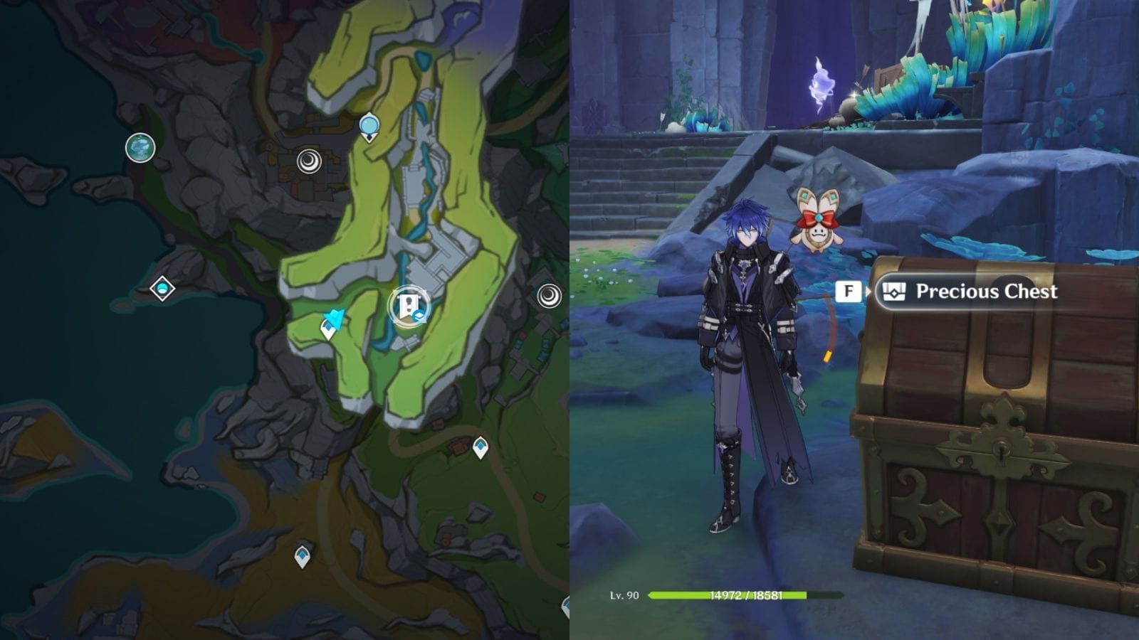 Genshin Impact: Precious and Remarkable chest locations in Wavechaser Plain