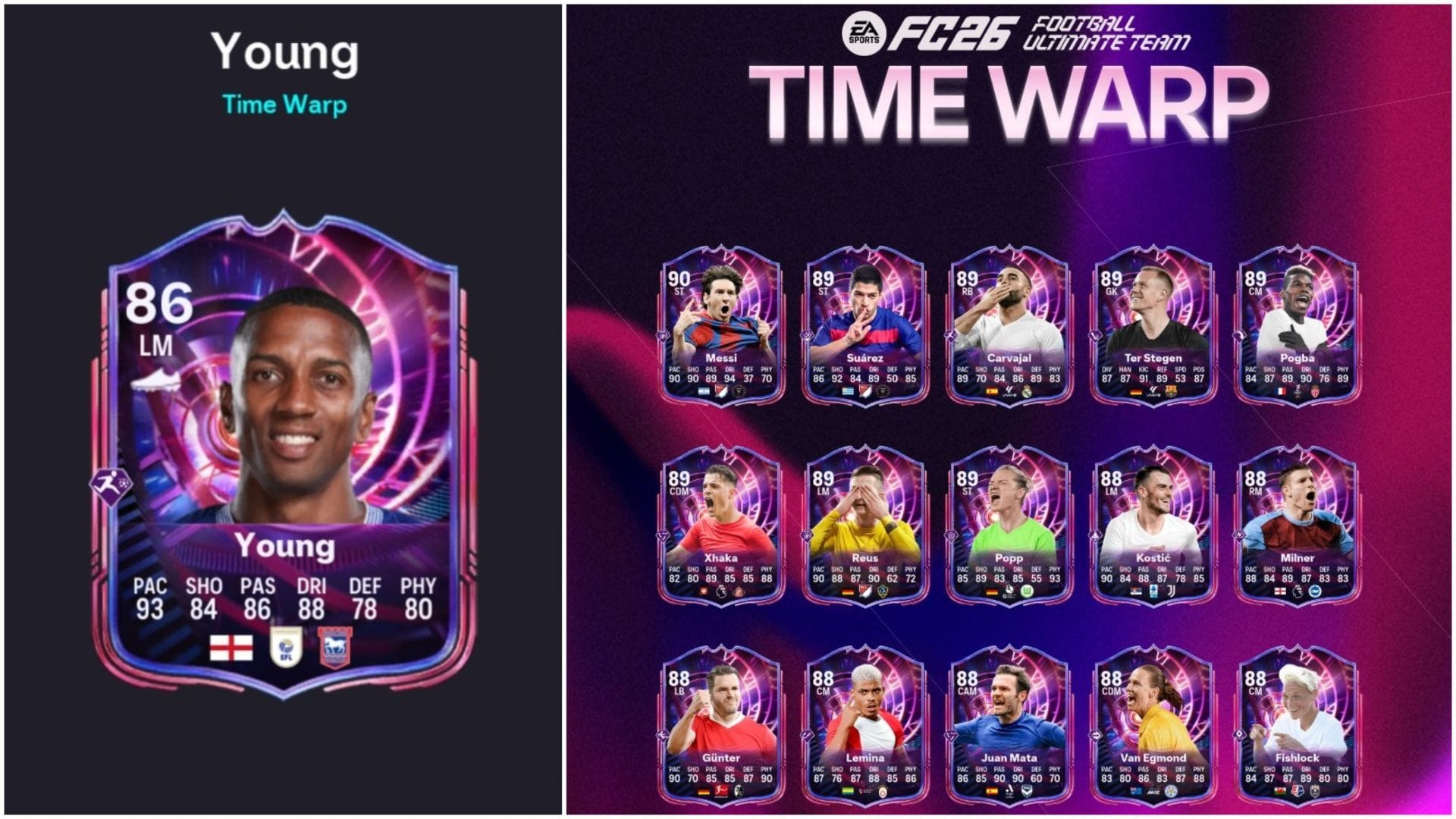 EA FC 26 Ashley Young Time Warp SBC: All tasks and cheapest solutions